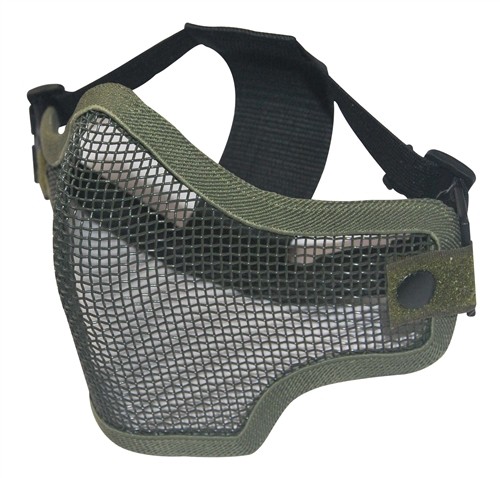1G Strike Steel High Impact Adjustable Mesh Airsoft Half Mask Face ...