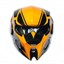 WOLF BUMBLE-BEE GLOSSY B&Y CUSTOM MOTORCYCLE HELMET 3LAMPs OPEN FACE ...