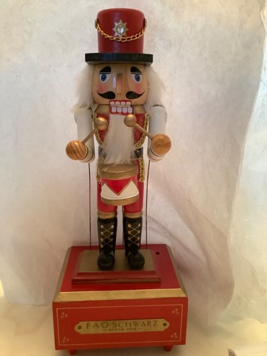 FAO Schwarz 12” Animated Musical Nutcracker , Plays, “Jolly Old Saint ...