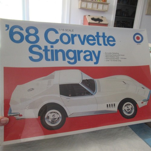 VINTAGE MODEL ENTEX 68 CORVETTE STINGRAY #9107 SEALED UNOPENED 1970'S ...