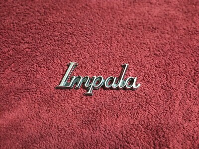 Original Vintage 1970's Chevy Impala Script Emblem | eBay