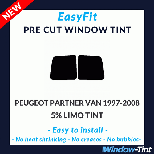 EasyFit Static Pre Cut Window Tint For Peugeot Partner Van 97-08 - 5% ...