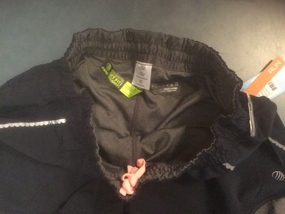 MONDETTA Performance Gear Women's L Reflective Stretch Woven Navy Run ...