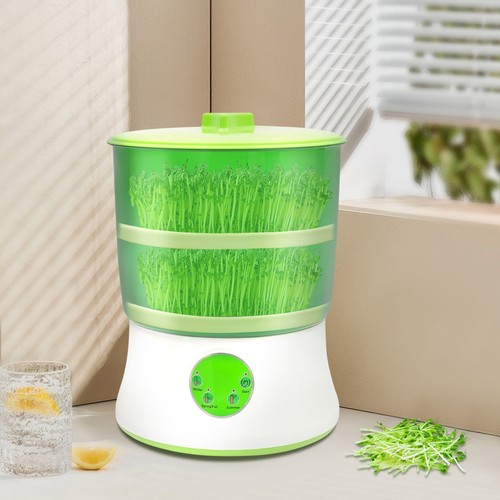 2 Layer Multifunctional Bean Sprout Maker Automatic Seed Sprouter ...