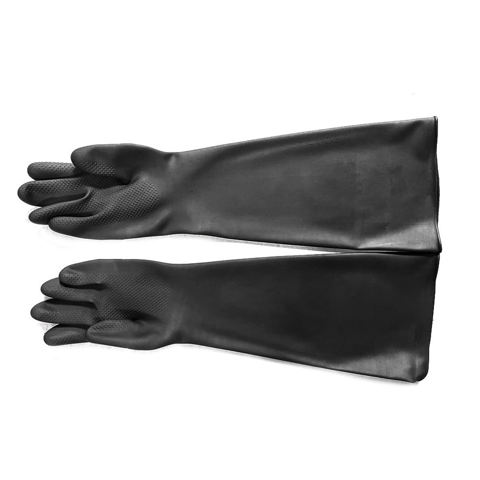 Blast Rubber Gloves for Sandblasting Sandblaster Sand Blast Cabinet8033 ...
