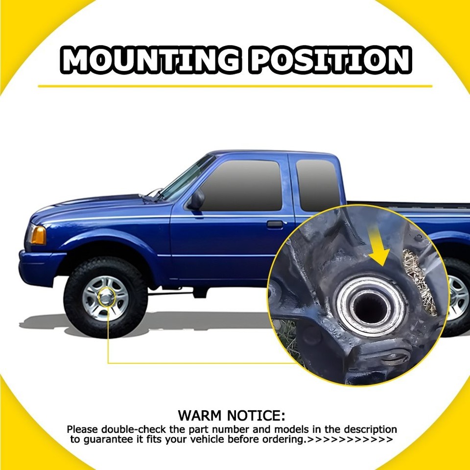 2x For Ford Ranger Mk2 Front Wheel Bearing Kit 1999>2012 4432022 ...