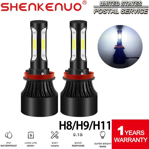 2PCS H7 COB LED Headlight Light Bulbs 6000K White High/Low Beam | eBay