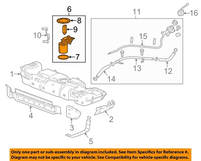 GM OEM 15-16 Escalade Fuel System Fuel System Components-Fuel Pump Assy ...