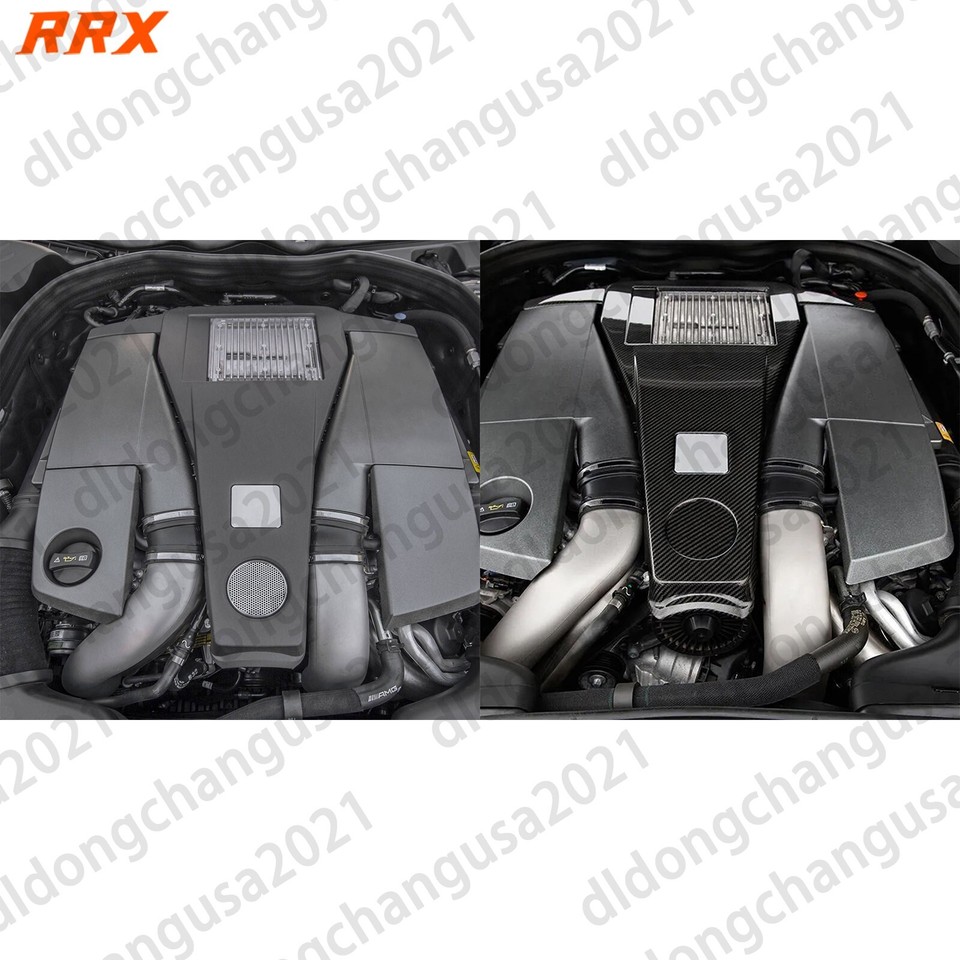 Real Carbon Fiber Hood Engine Replace Cover For Benz G63 S63 CLS63 E63S ...