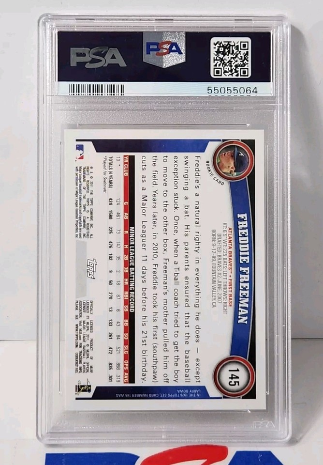 2011 Topps Factory Set Diamond Anniversary Freddie Freeman #145 Rookie ...