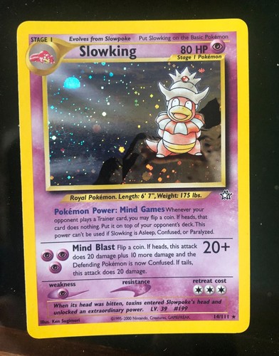 Pokemon Card - Slowking Neo Genesis 14/111 Holo Rare | eBay