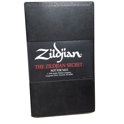 Vintage 1990 The Zildjian Secret VHS Video Zildjian Cymbals Music NFS ...