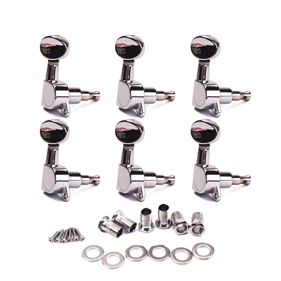 6R Right Inline Guitar String Inline Tuning Pegs Tuners Machine Heads ...