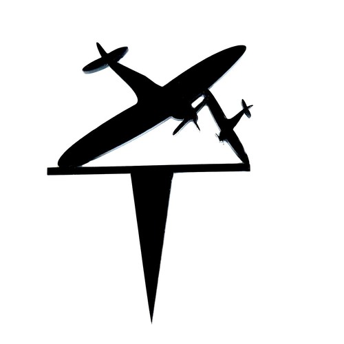 Spitfire Avion Gâteau Toppers,Divers Couleurs,Tailles & Personnalisé ...