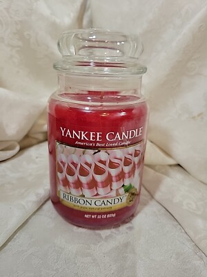 Yankee Candle Ribbon Candy Large Jar - Clasdic Label - NEW Pour Date ...