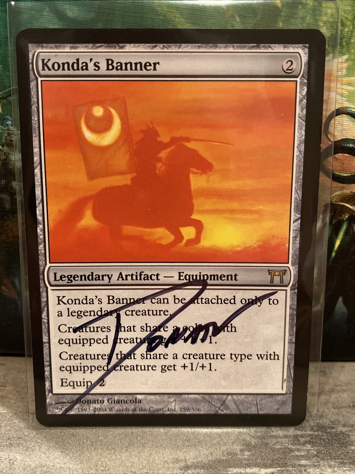 MTG / KONDA'S BANNER / Champions of Kamigawa / #259 / NM Artist Signed ...