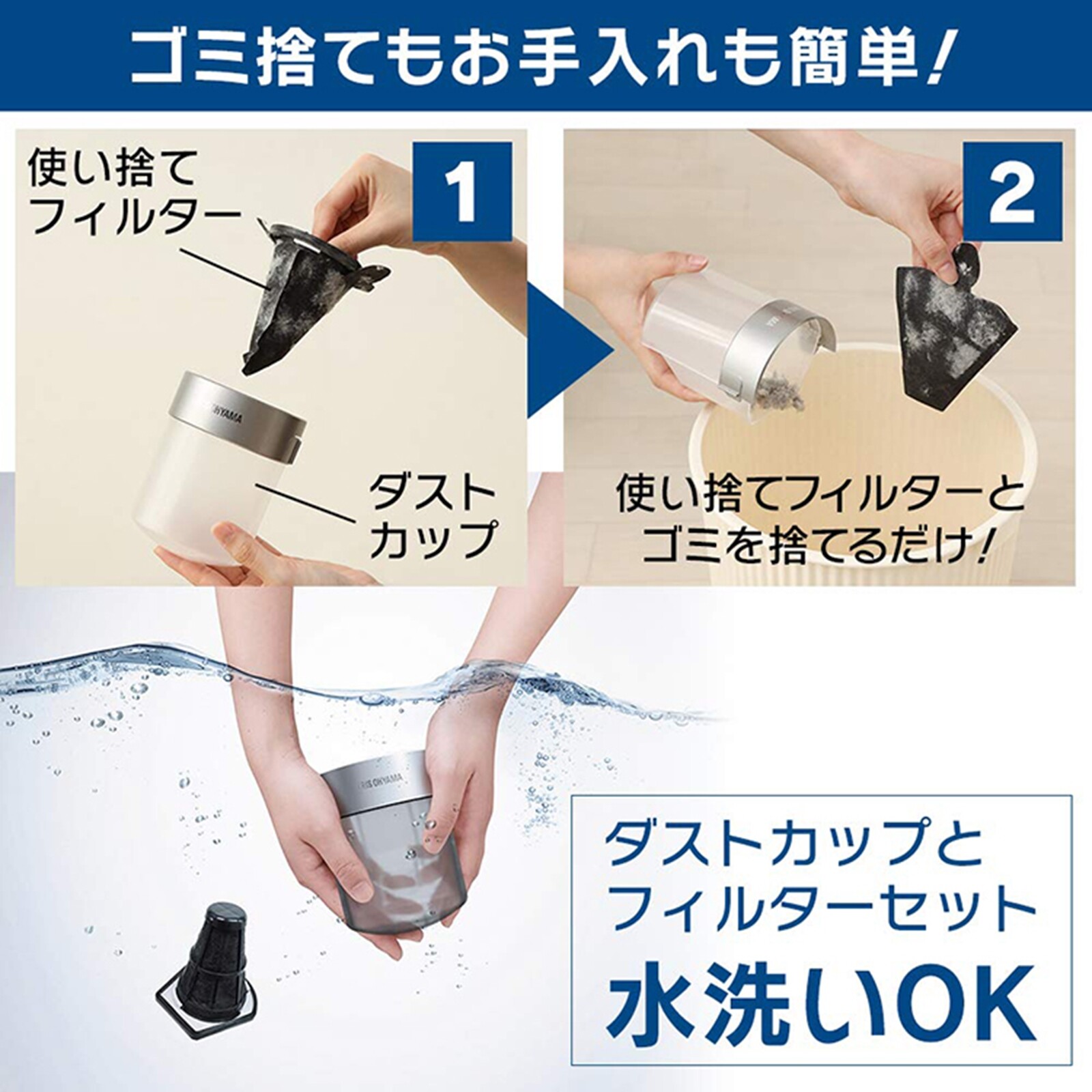 IRIS OHYAMA Futon Cleaner with Mite and Crepe Sensor IC-FAC3 From JAPAN ...