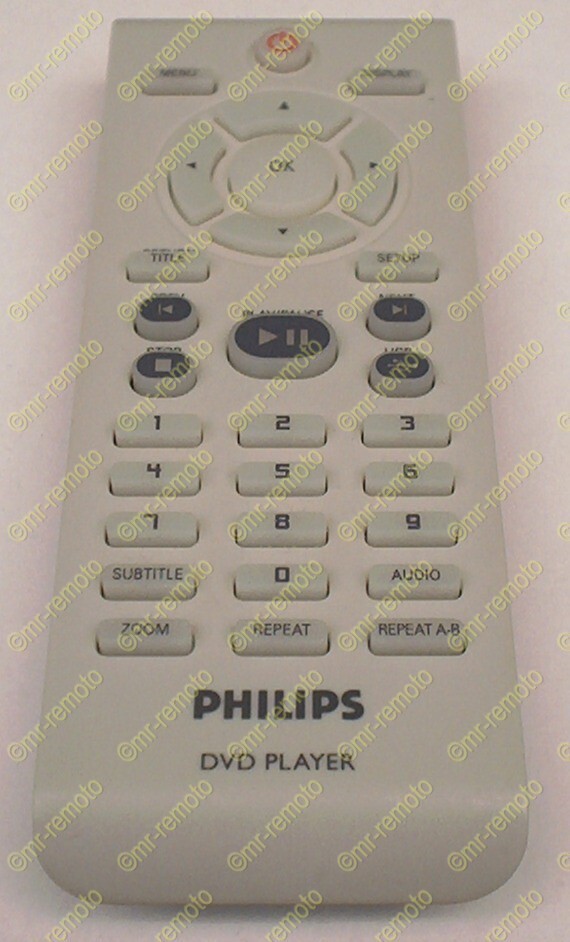 OEM Genuine PHILIPS Remote Control for DVD Player Models DVP5960 ...