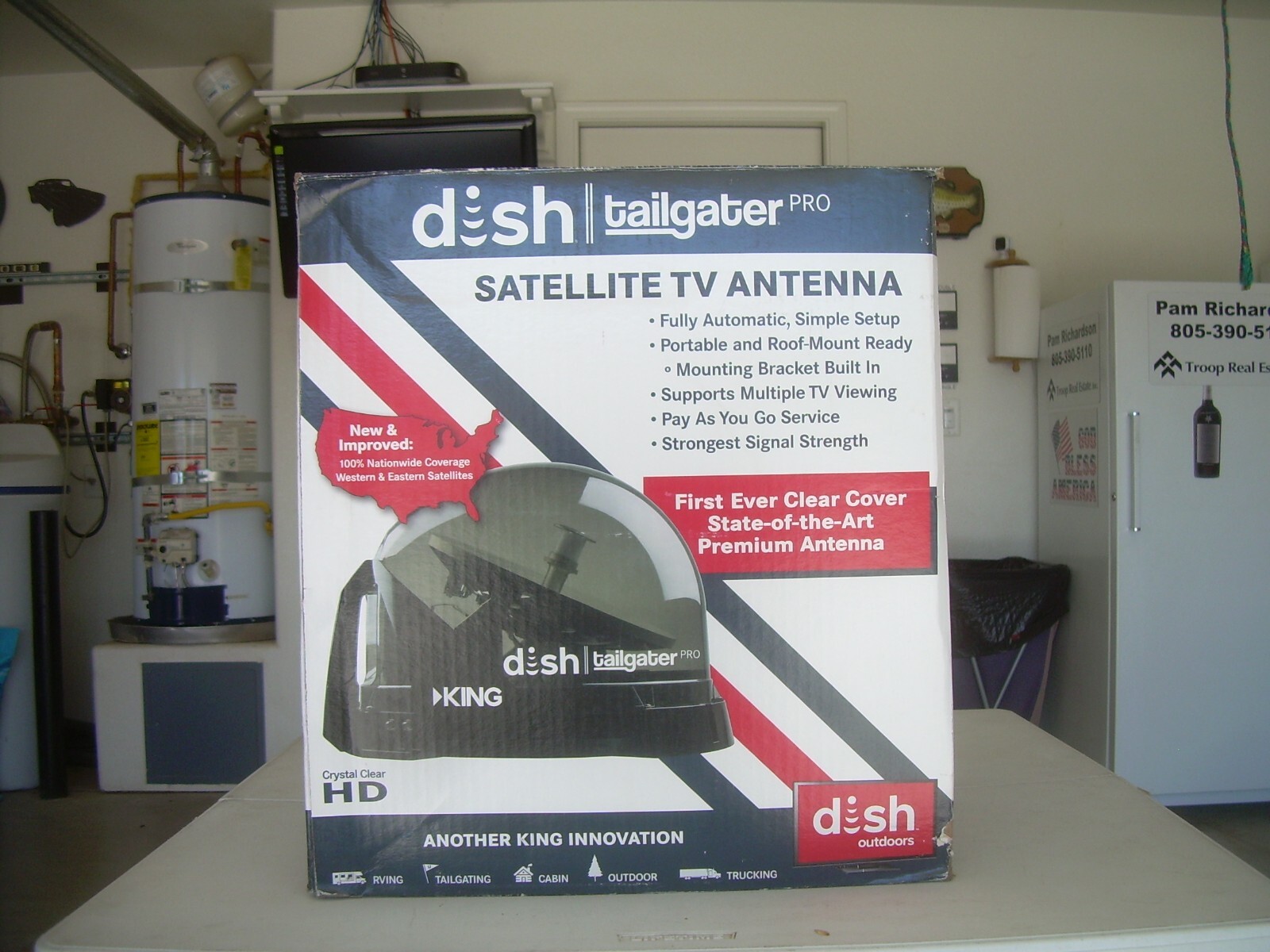 Dish King Tailgater Travel Satellite Dish Camping RV Trucking ...