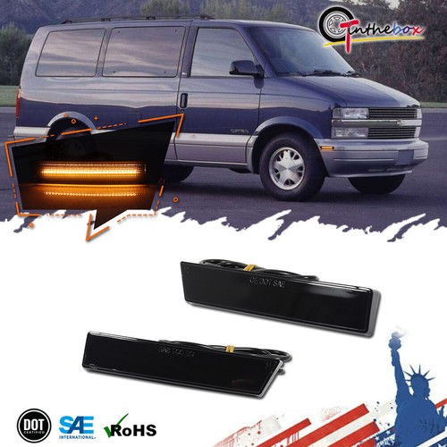 Smoked Amber LED Side Marker Lights Front For 95-05 Chevy Astro / GMC ...