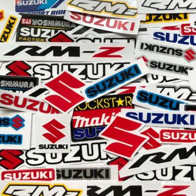 85 pcs Suzuki Sticker Decal Motocross Motorcycle Car ATV Racing Bike ...