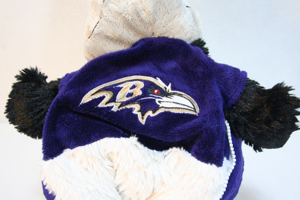 Baltimore Ravens NFL Poe Plush Mascot Purple Reversible Stuffed Animal ...