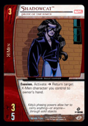 VS System: Shadowcat, Pride of the X-Men [Played] Marvel Web of Spider ...