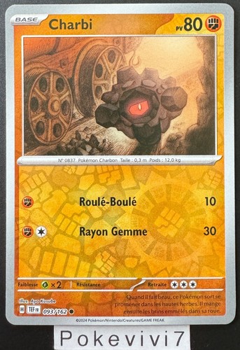 Carte Pokemon CHARBI 093/162 Reverse EV5 Ecarlate et Violet 5 TEF FR ...