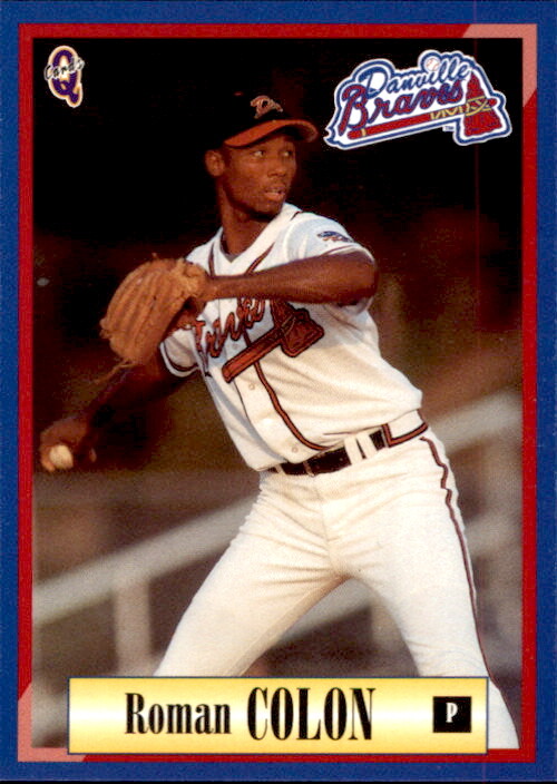 1998 Danville Braves Q-Cards #7 Roman Colon Dominican Republic DR ...