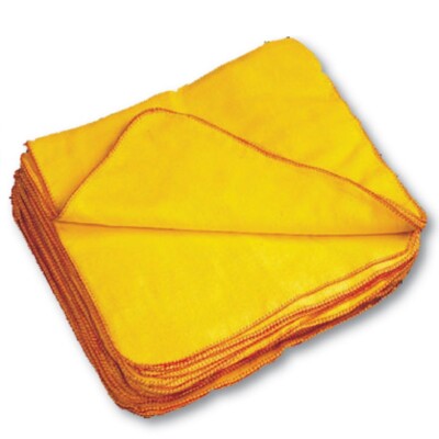 6 PACK Soft Yellow Washable Cotton Dust Dusters Duster Dusting Cloths ...