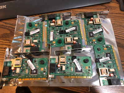 LOT OF 7 US ROBOTICS 0637 56K PCI MODEM 3Com, 662975- 81, working pull ...