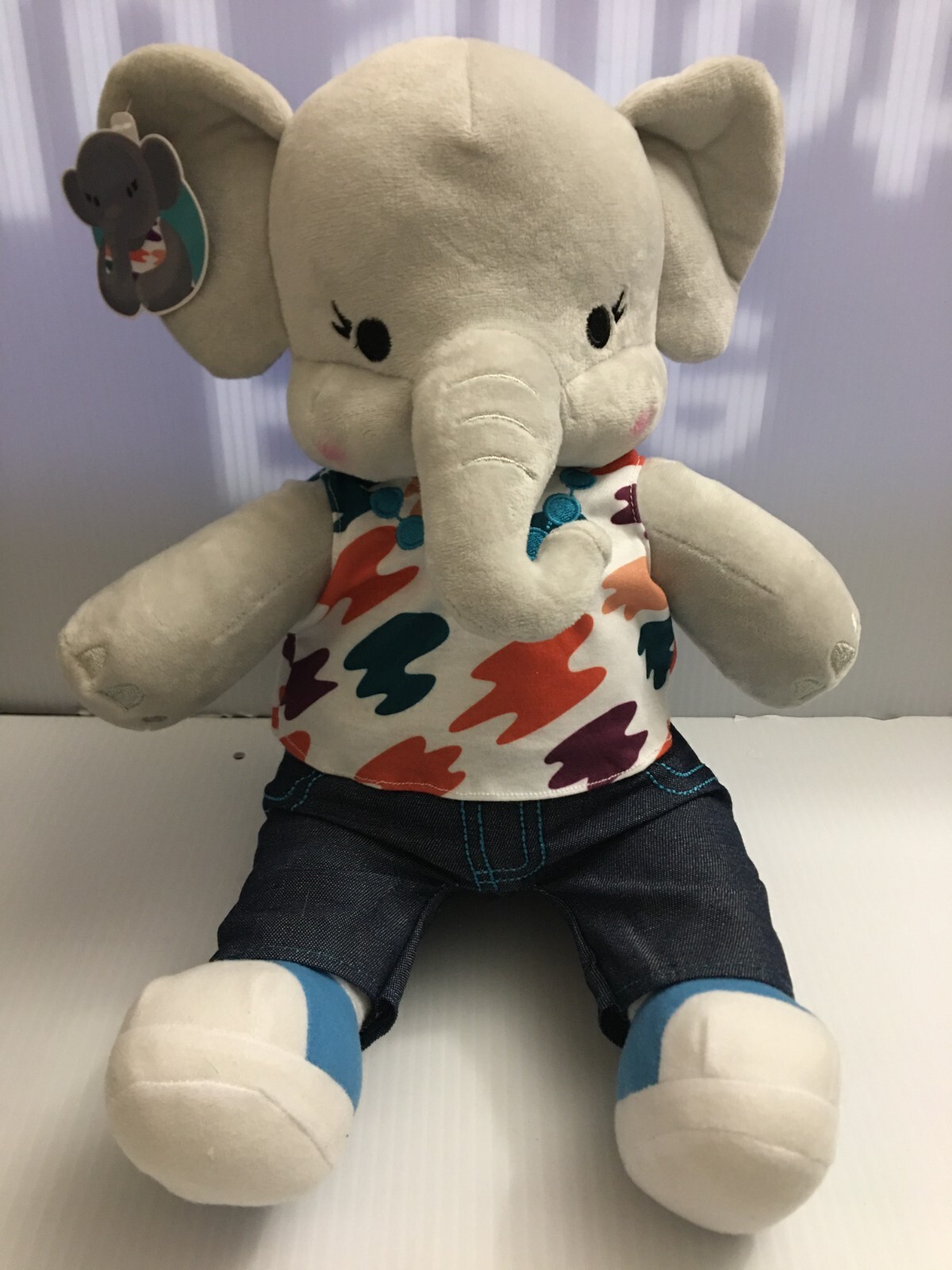 Ruth the Elephant - Salesforce - Gray Plush Mascot Multi Tasking ...