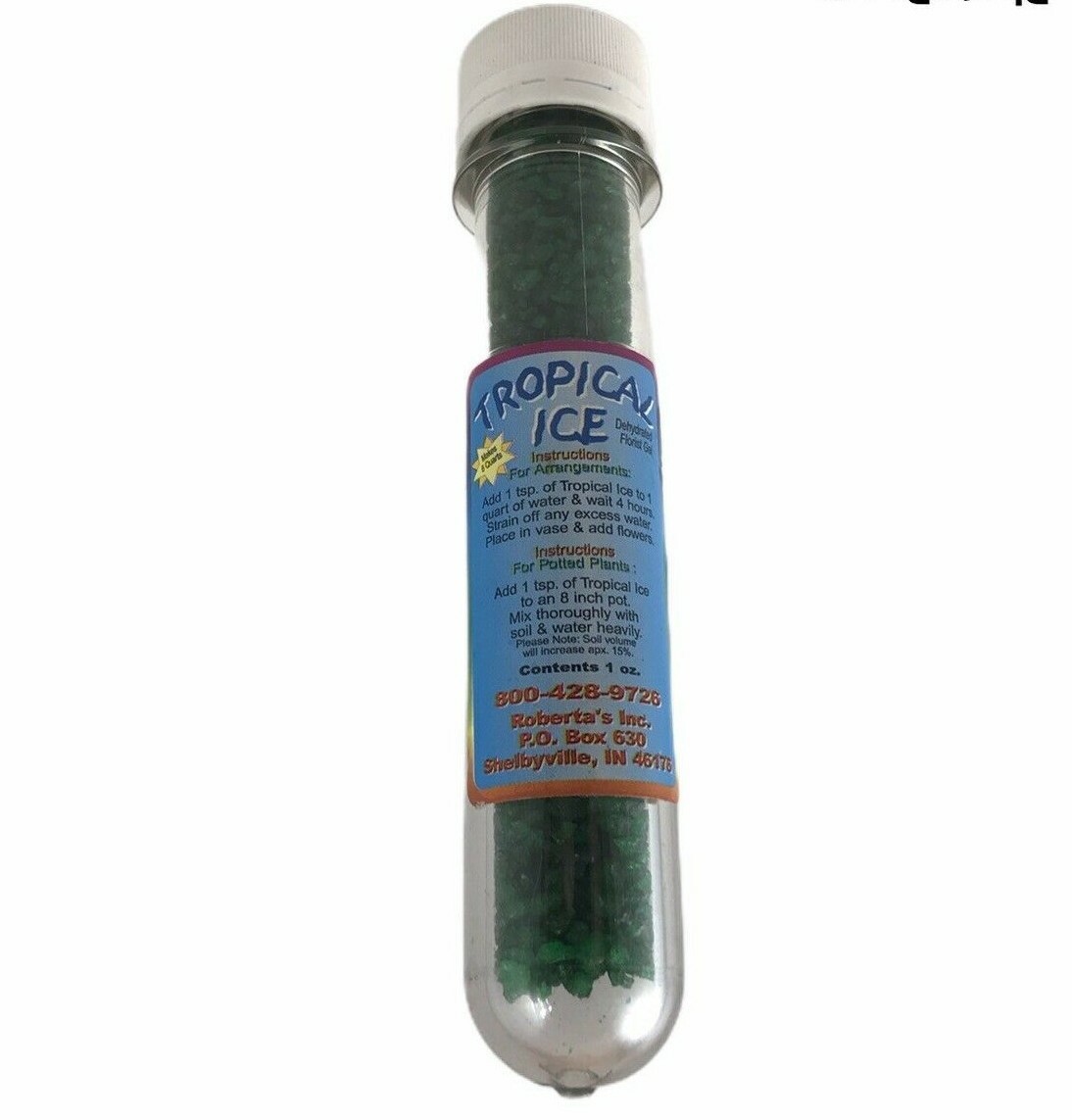 5 Tropical Ice Dehydrated Florist Gel - Each Tube Makes 6 Quarts | eBay
