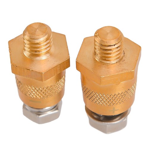 1pair Battery Pole Adapter Brass Terminal Connector M8 Thread Adapter w ...