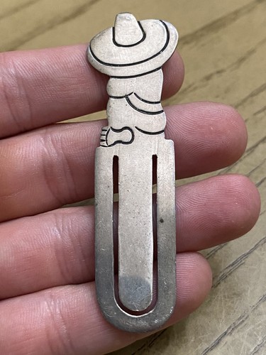 925 Sterling Silver Vintage Mexico Mexican Wanderer Design Bookmark | eBay