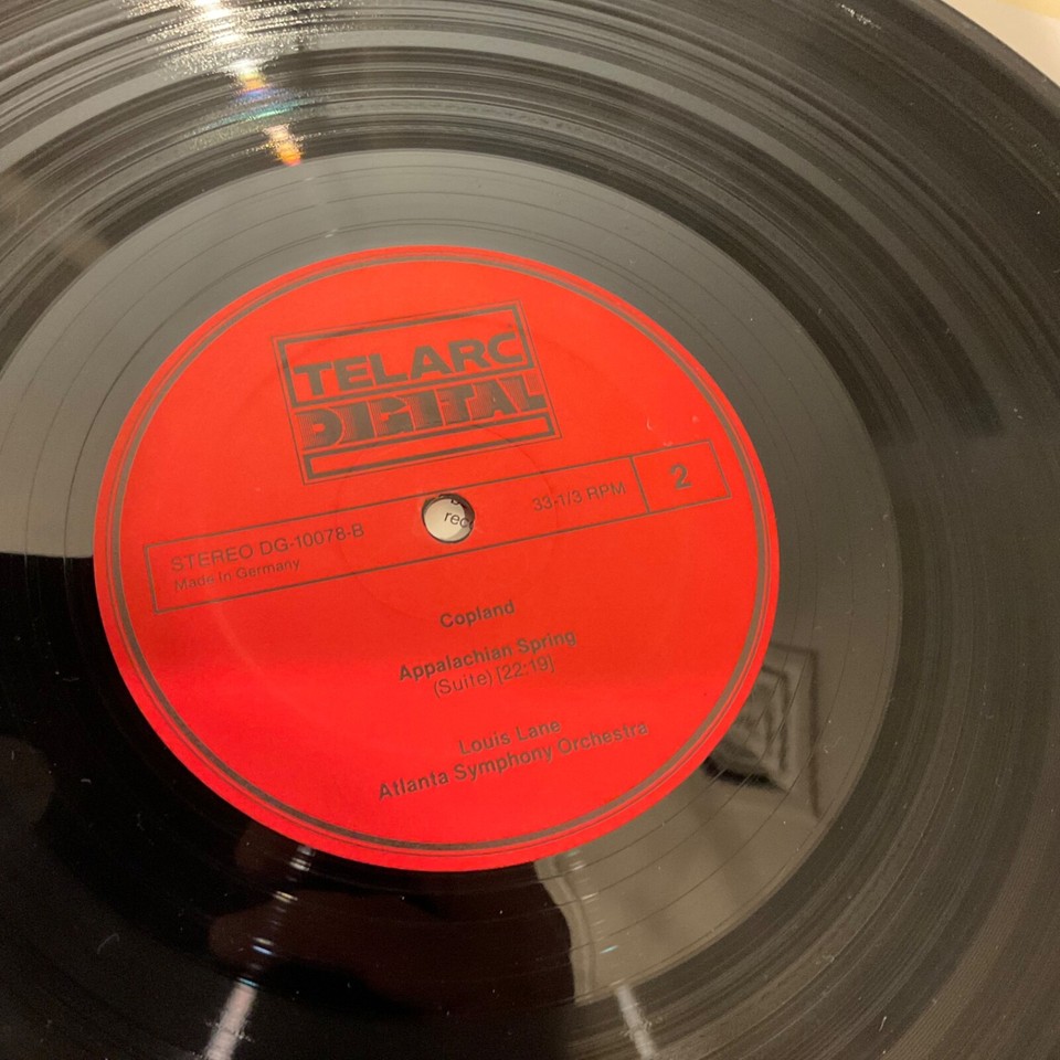 COPELAND LP APPALACHIAN SPRING TELARC DG-10078 NM/EX 1982 German Red ...