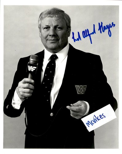 Announcer Lord Alfred Hayes WWF Wrestler Autographed Signed 8x10 Photo ...