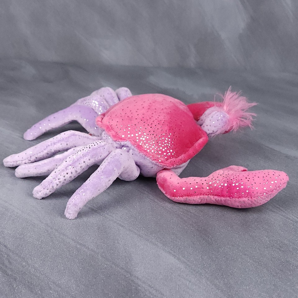 Douglas Cuddle Toys Crab Plush Stuffed Elmira Pink Purple Beanbag ...