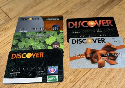 5 Vintage DISCOVER CREDIT / DEBIT CARDS - Collectible / No Value 1992 ...
