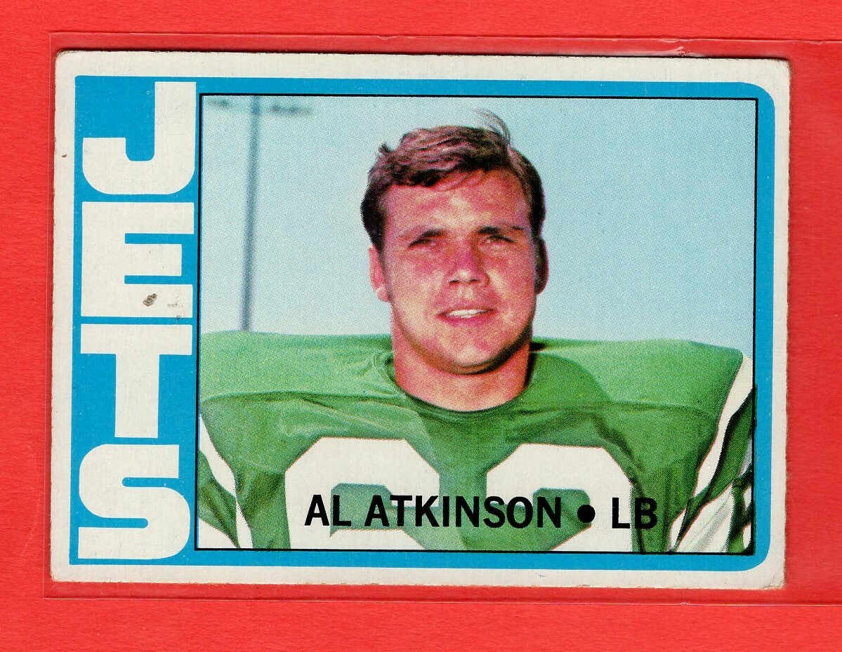 1972 Topps # 159 Al Atkinson -- Jets -- Box 724-359 | eBay