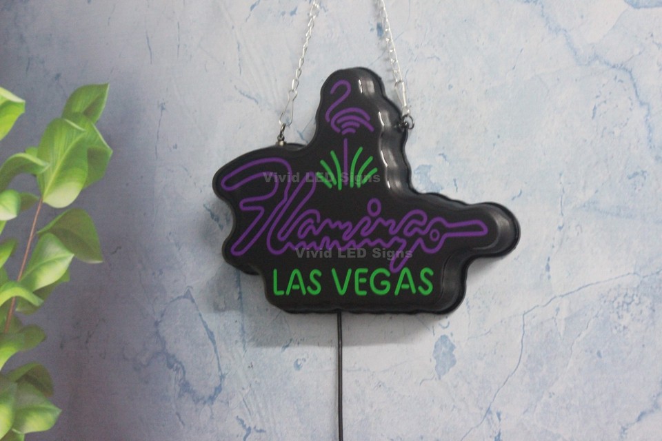 10" Vivid Flamingo Las Vegas LED Neon Sign Light Lamp Cute Bright Wall ...