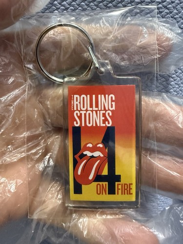 Rolling Stones Keychain World Tour Keychain Official Keytag Keyring Key ...