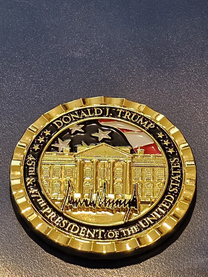 47th President Trump 45th & 47th Commander-in-Chief Challenge Coin 2025 ...