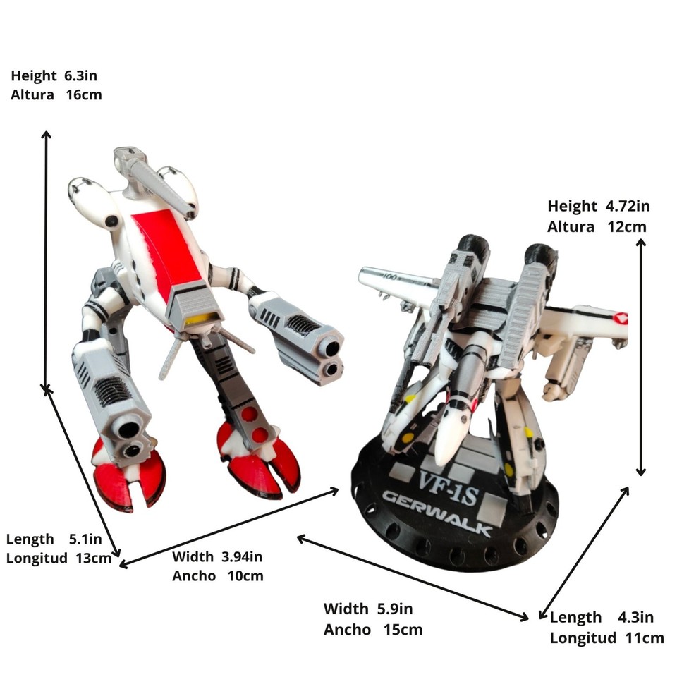 Kit Glaug and Varitech 1/100 Scale Full Color Robotech Macross | eBay