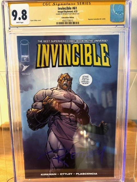 🔥🔥Invincible #61 CGC 9.8 SS Ryan Ottley Signed Convention Exclusive ...