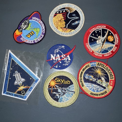 NASA Space Mission Patches Lot - Sky Lab, Apollo, Challenger, More | eBay