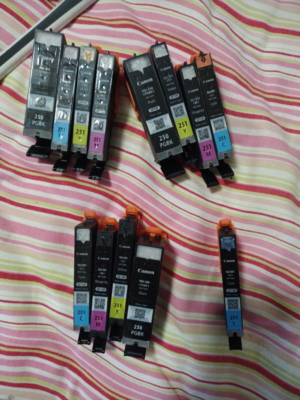 27 canon empty ink cartridges 250 251 and 220 221 series | eBay