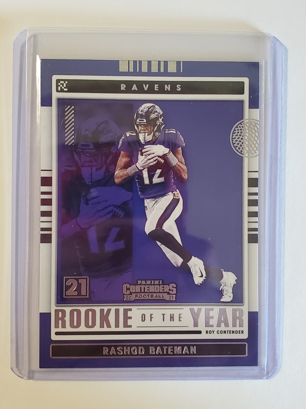 Rashod Bateman 2021 Panini Contenders Football Rookie of the Year ROY ...