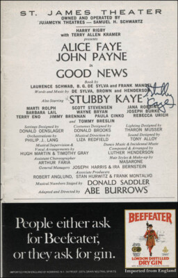 STUBBY KAYE - SHOW BILL SIGNED | eBay