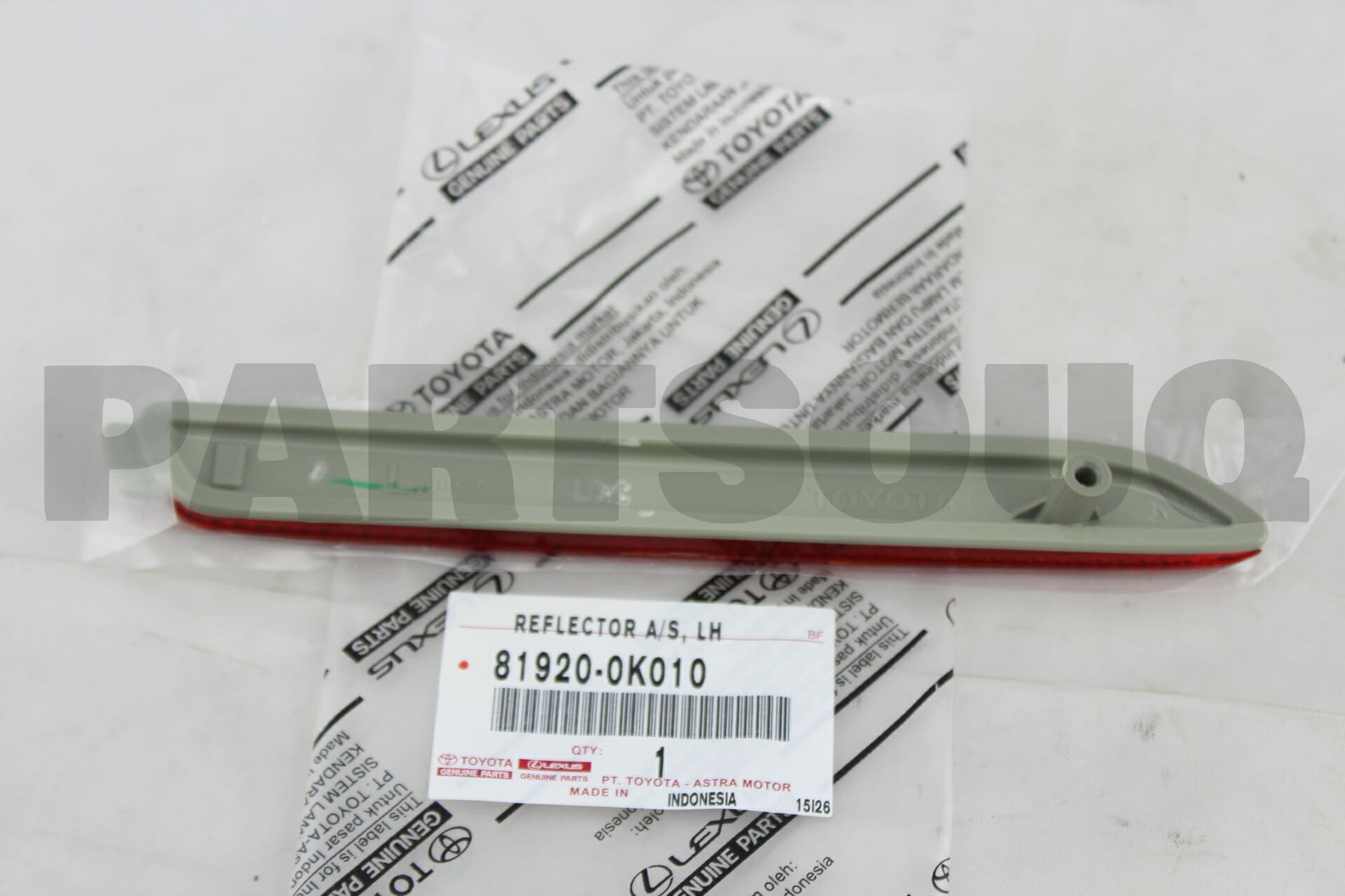 819200K010 Genuine Toyota REFLECTOR ASSY, REFLEX, LH 81920-0K010 | eBay